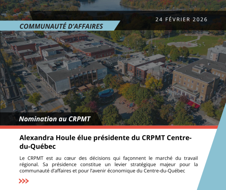 Alexandra Houle élue présidente du CRPMT
